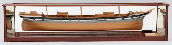 Bonhams : A shipbuilders' half block model of the sailing ship "East ...