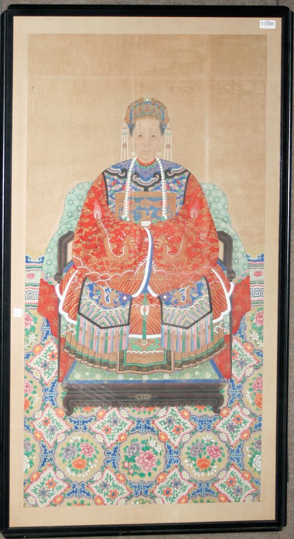 Bonhams : Anonymous (19th/20th Century) Female Ancestor Portrait