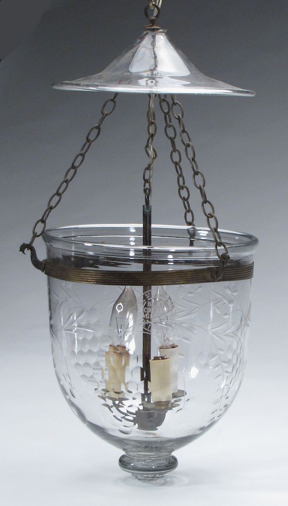 Bonhams : A Val St. Lambert cut glass hundi lantern