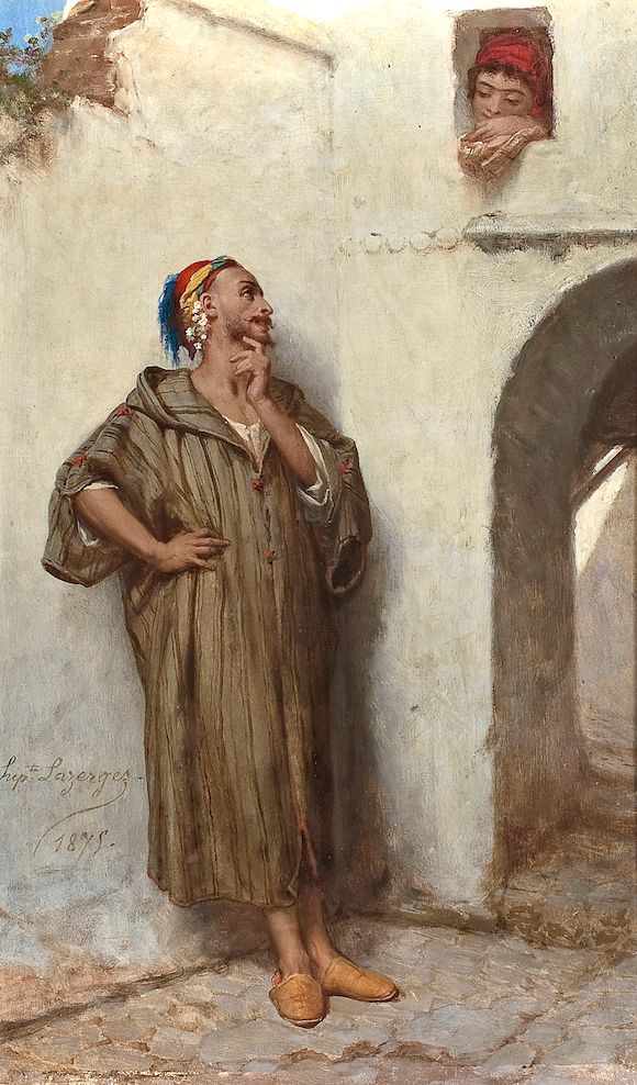 Bonhams : Jean Raymond Hippolyte Lazerges (French, 1817-1887) A lover's ...