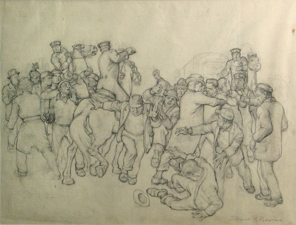 Bonhams : Daniel Ralph Celentano (American, 1902-1980) An altercation ...