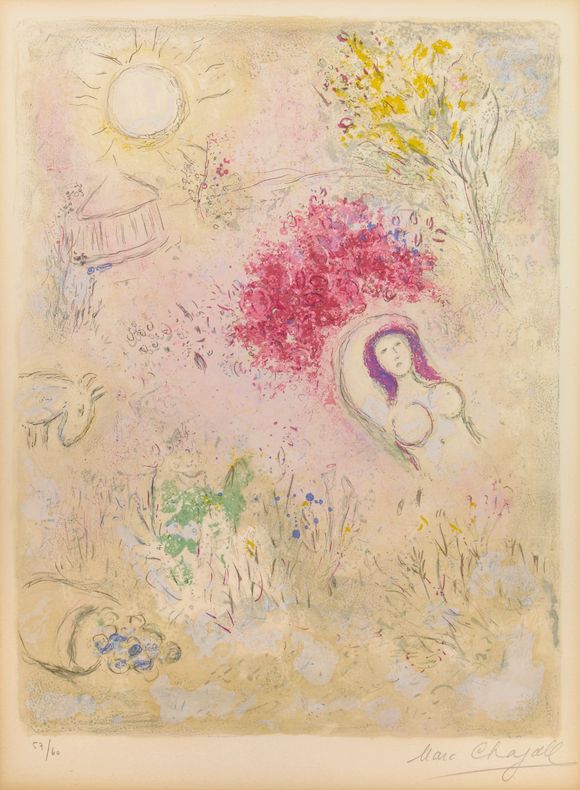 Bonhams : Marc Chagall (Russian/French, 1887-1985); Chloé, from Daphnis and Chloé;