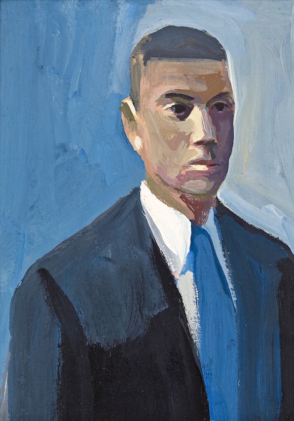 Bonhams : James Weeks (American, 1922-1998) Young Man, 1962 9 1/2 x 7in