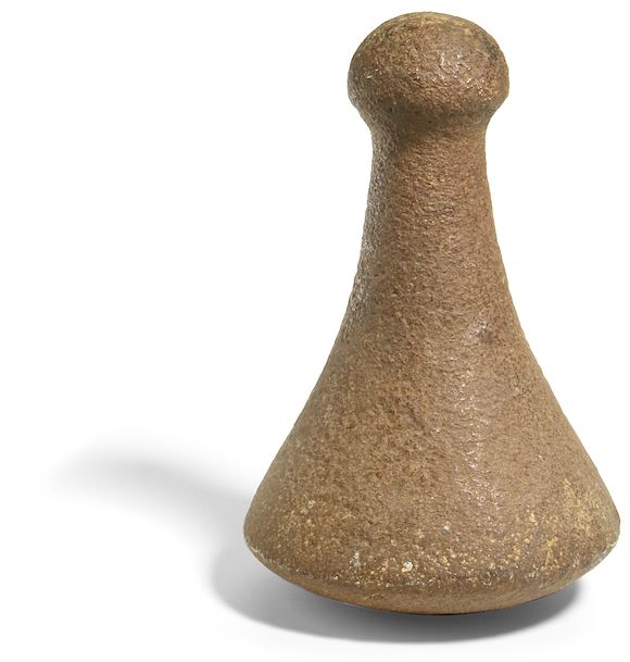 Bonhams : A knobbed stone poi pounder, pohaku ku'i poi, Hawaiian Islands