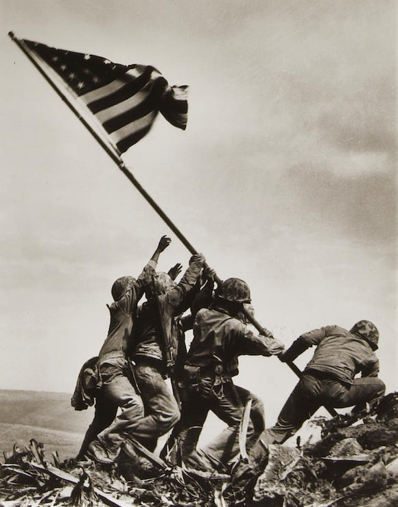 Bonhams Joe Rosenthal American 1911 2006 Raising The Flag Mt