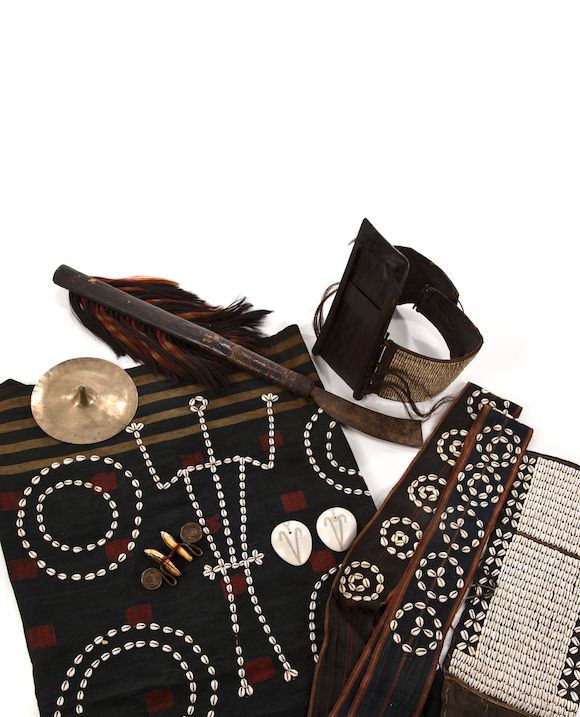 Bonhams : A Chang Tribe warrior's full Dao set, Naga, India