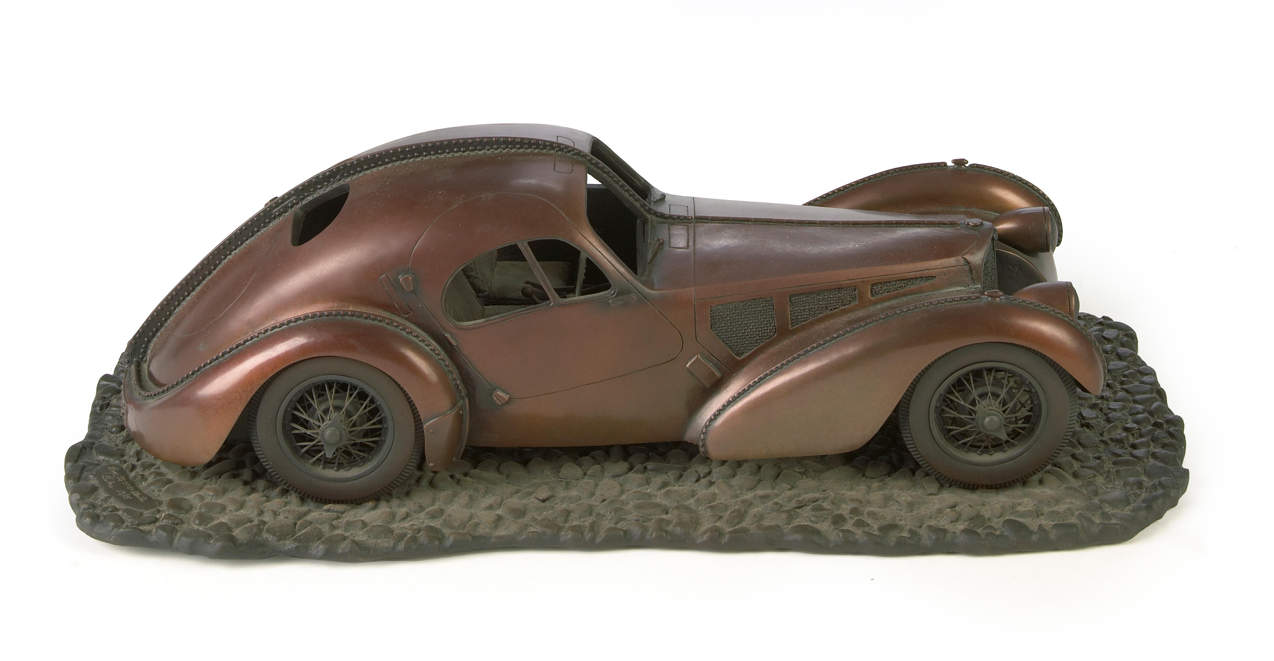 Bonhams Cars A Gilt Brass Model Of A Bugatti
