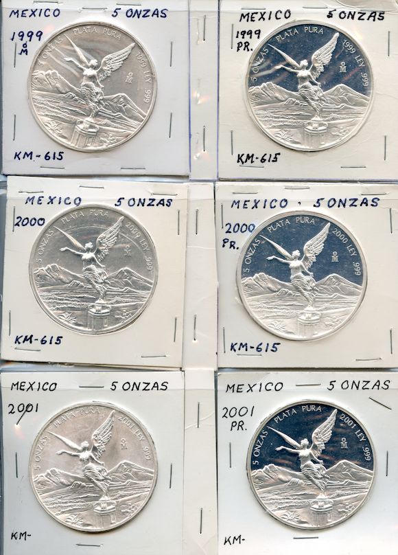 Bonhams : Collection of Mexican Silver Onzas