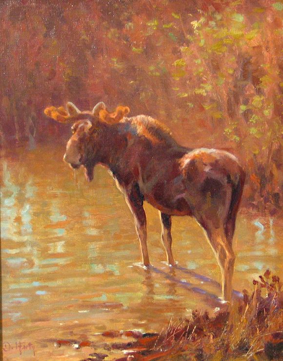 Bonhams : Dwayne Harty (Canadian, born 1957) Summer velvet 10 x 8in