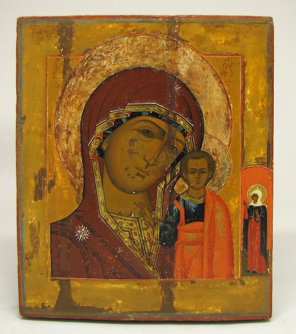 Bonhams : Icon Mother of the God 19th century