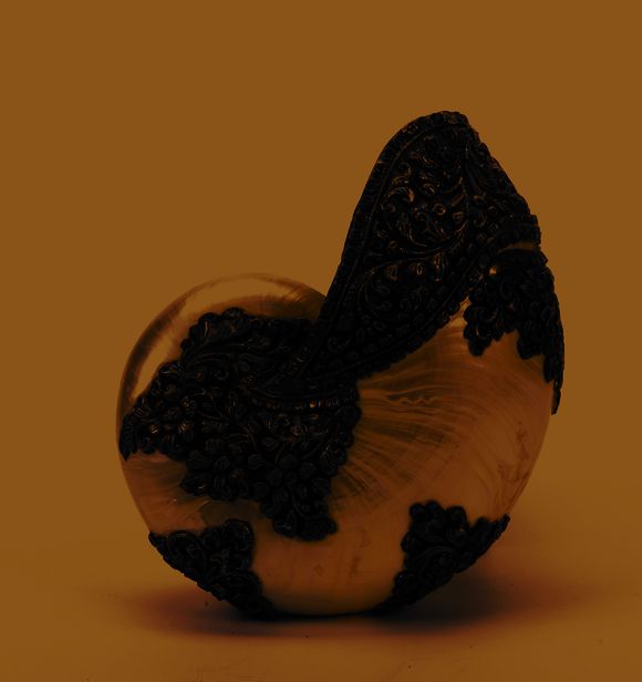 Bonhams : A silver mounted nautilus shell