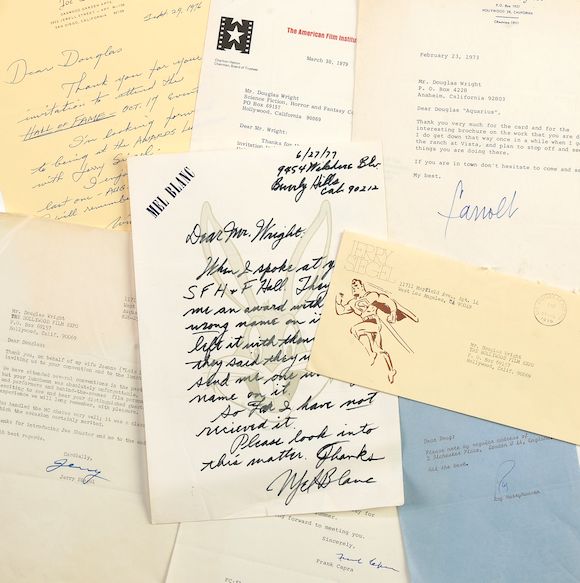 Bonhams : A group of celebrity signed letters, 1970s-1980