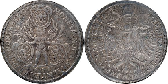 Bonhams : 1628 Germany Taler VF Details NGC Mount Removed