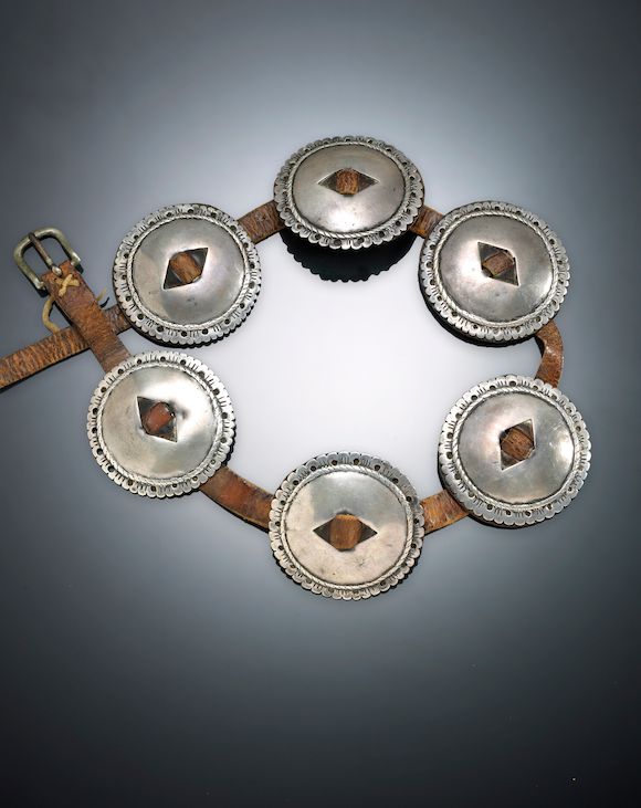 Bonhams : A Navajo concha belt