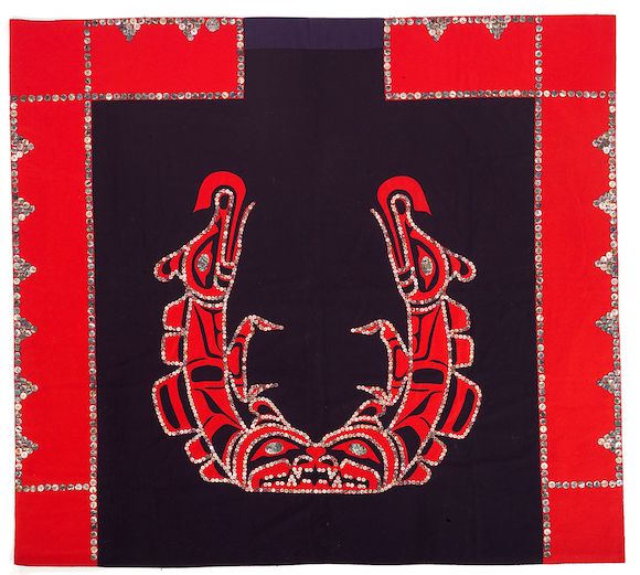 Bonhams : A Kwakiutl button blanket, Richard Hunt and Shirley Hunt Ford