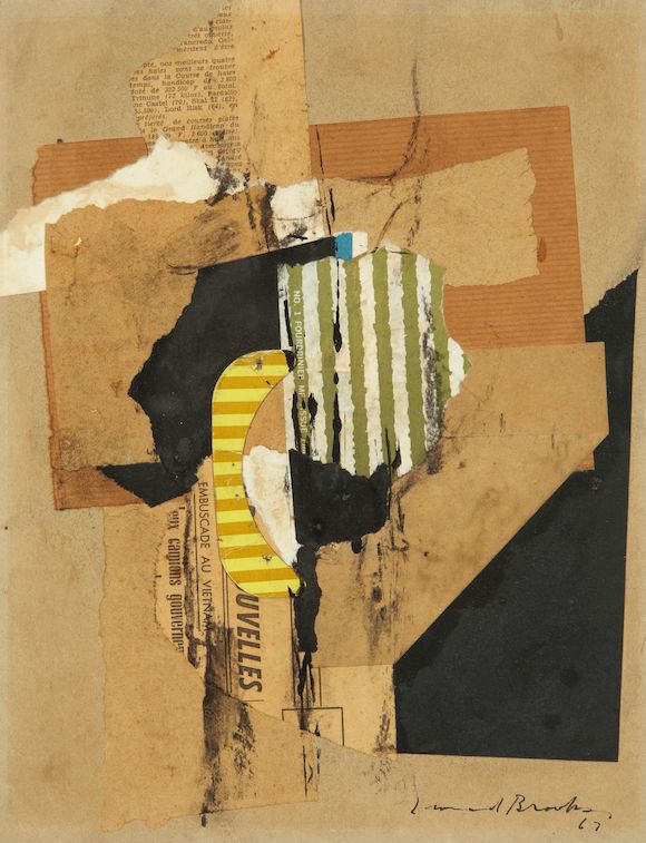 Bonhams : Leonard Brooks (Canadian, 1911-1989) Untitled (Collage)
