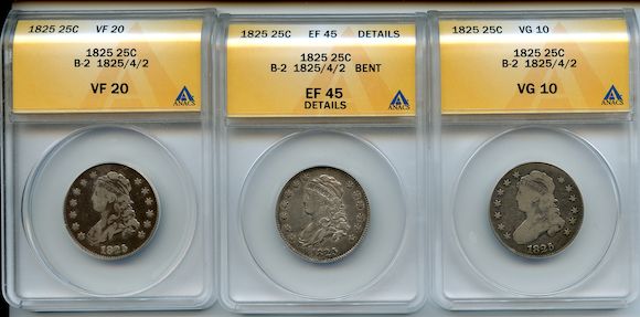 Bonhams : Capped Bust Quarters (3)