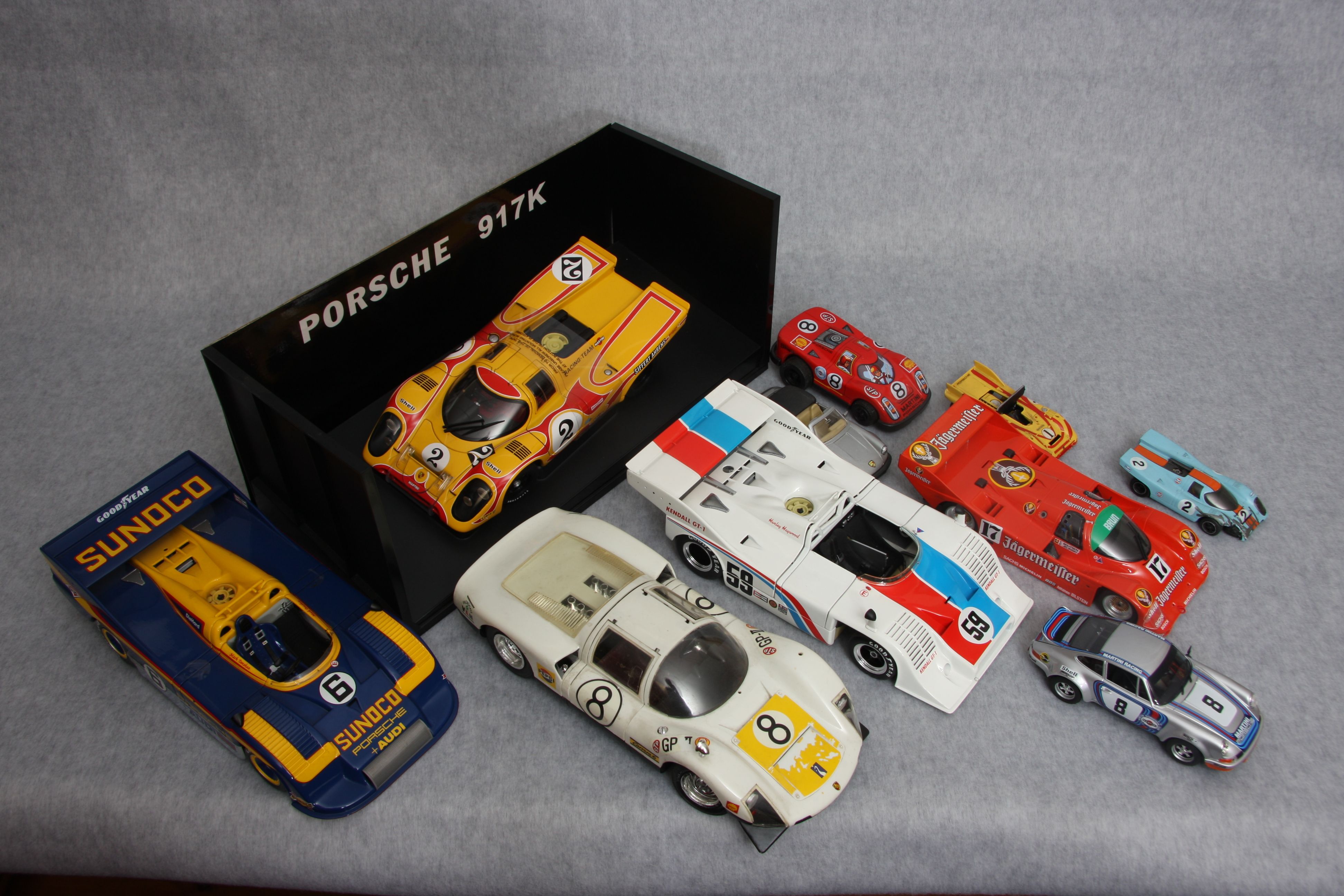 Bonhams Cars : A selection of Porsche race car models,