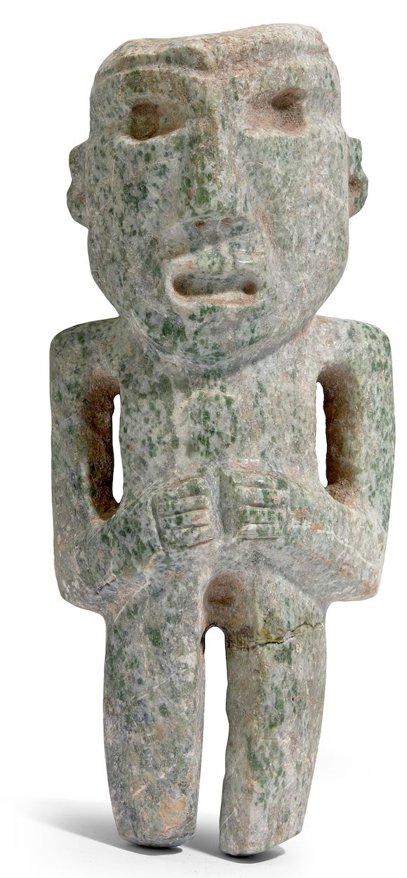 Bonhams : A Mezcala stone figure, Late Preclassic, ca. 300-100 B.C.
