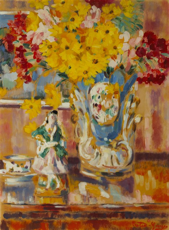 Bonhams : Georges Creten (Belgian, 1887-1966) Nature morte 29 3/4 x ...
