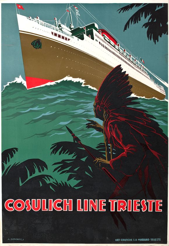 Bonhams : A. Dondou; Cosulich Line Trieste;