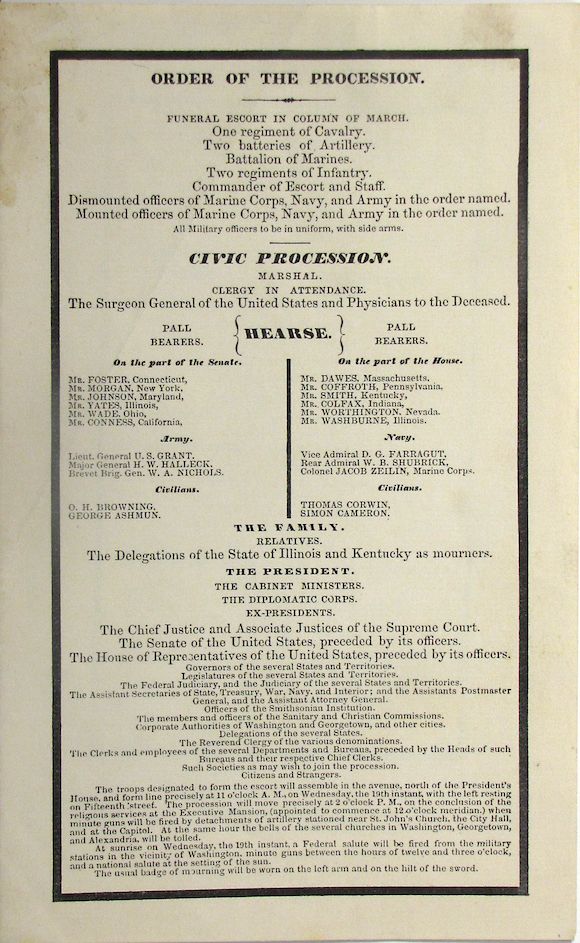 Bonhams : [LINCOLN, ABRAHAM.]