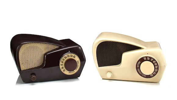 Bonhams : Two Philco plastic radios 1930s