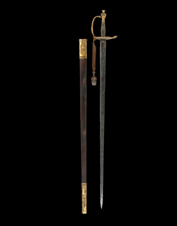 Bonhams : A rare Imperial Russian Model 1798 officer's sword with double award for bravery