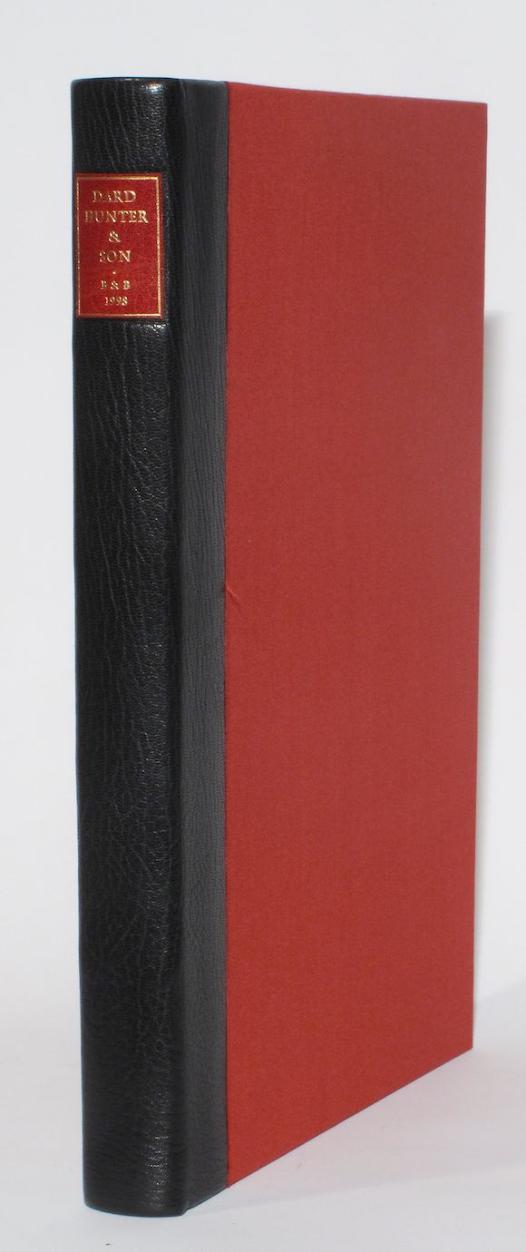 Bonhams : [HUNTER, DARD.] HUNTER, DARD II. & DARD HUNTER III. Dard ...