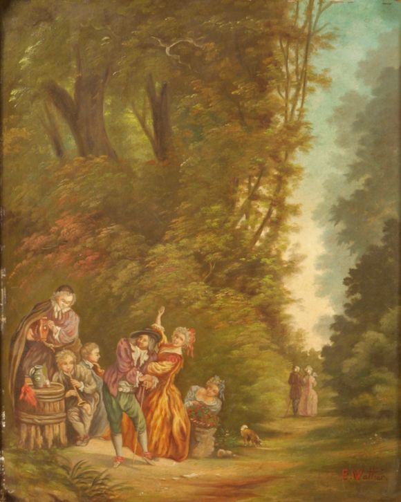 Bonhams : Charles Emile Wattier (French, 1800-1868) Fete champêtre 17 1 ...