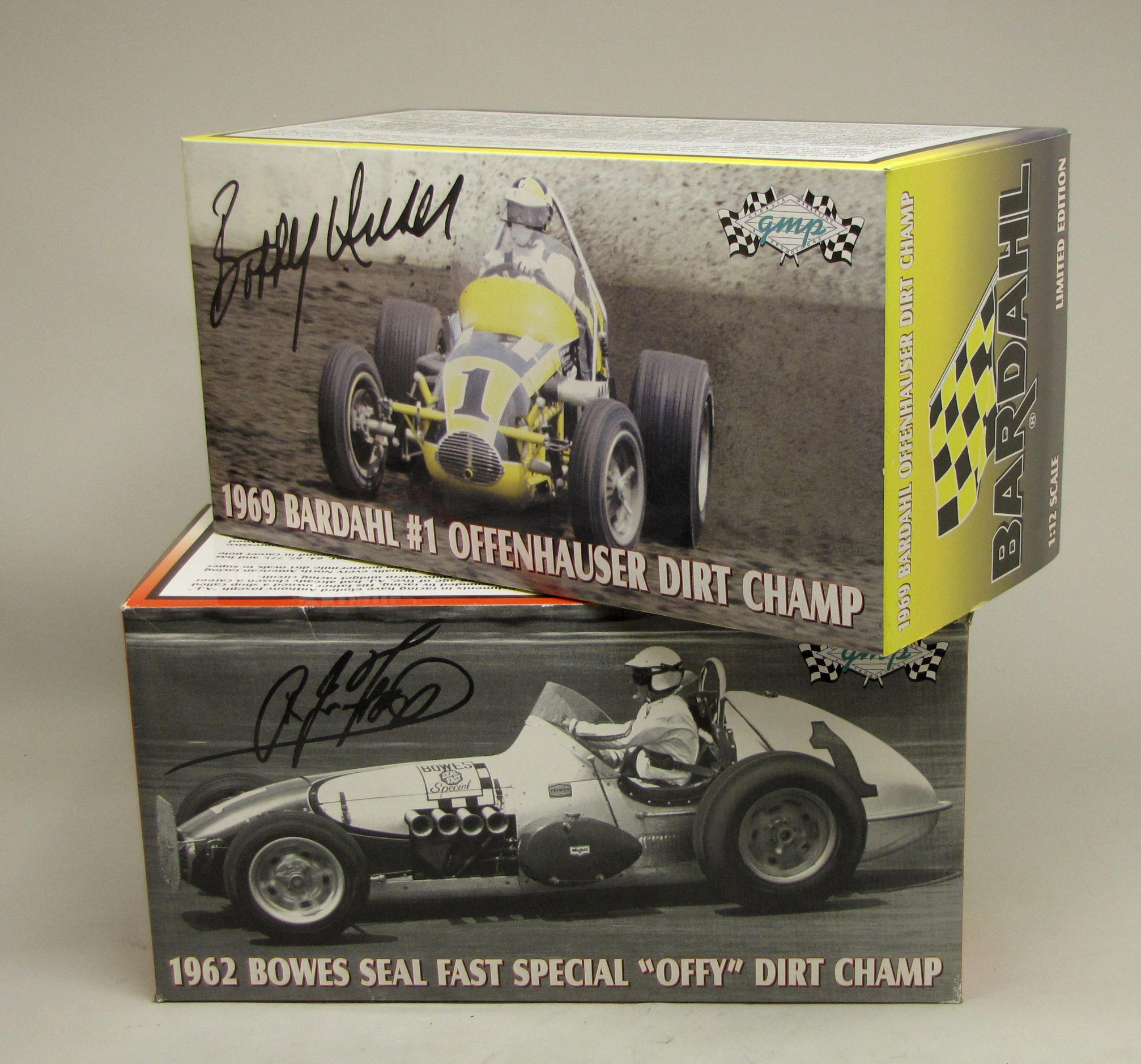 Bonhams Cars : Six limited edition champ dirt car 1:12 scale models by GMP,