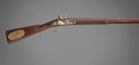 Bonhams : A U.S. Model 1817 flintlock common rifle by R. Johnson