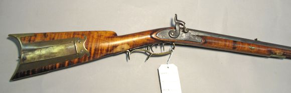 Bonhams : An American full stocked percussion rifle signed S. Beck