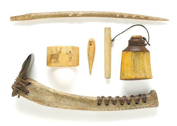 Bonhams : A group of Eskimo utilitarian items