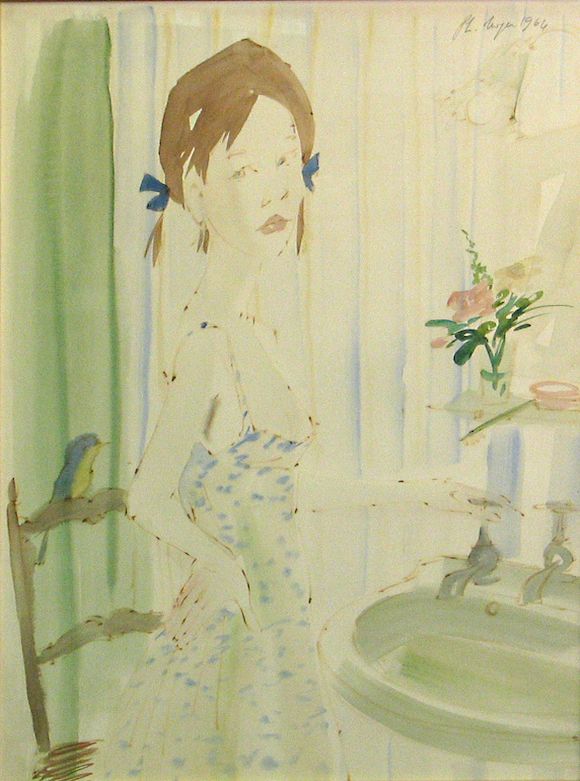 Bonhams : Philippe Henri Noyer (French, 1917-1985) Portrait of a young ...