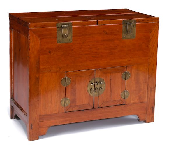 Bonhams : A mixed wood rice chest