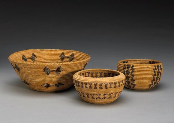 Bonhams : Three Western Mono baskets