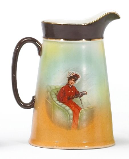 Bonhams Cars : A decorated pitcher, circa 1905,