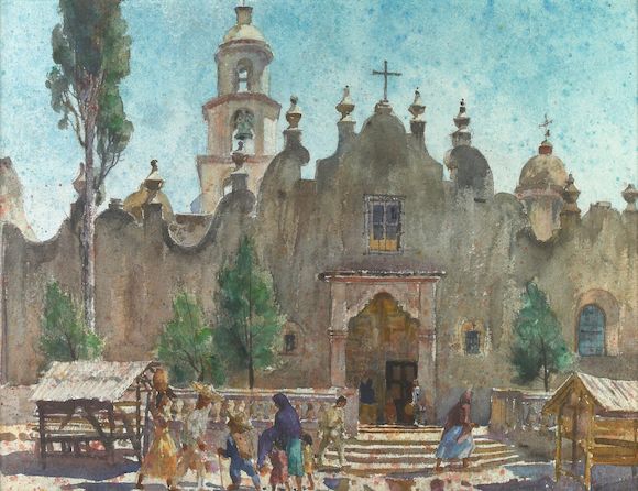 Bonhams : Emil Jean Kosa, Jr. (American, 1903-1968) The stairs to ...