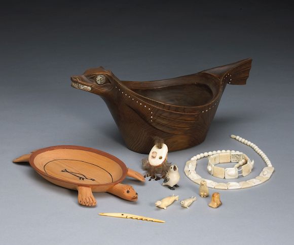 Bonhams : A grouping of Eskimo and other Northwest items