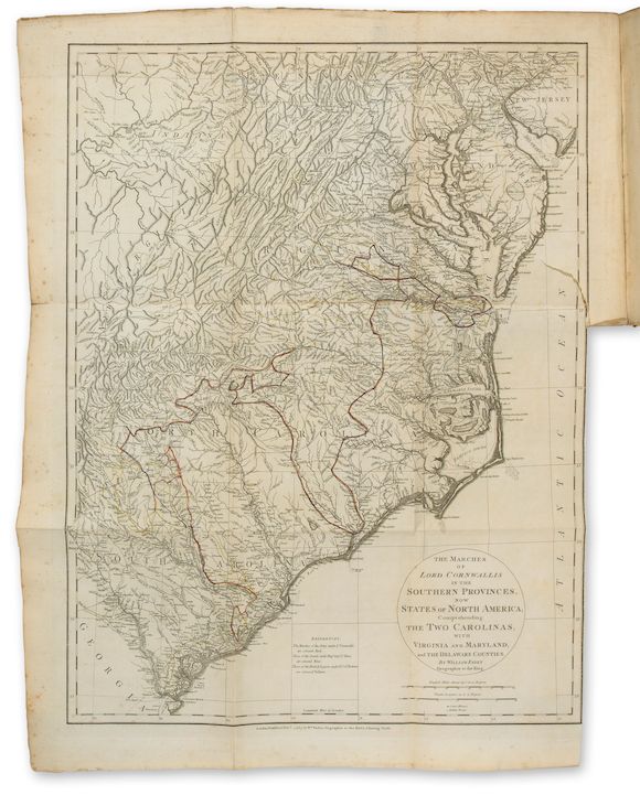 Bonhams : TARLETON, BANASTRE. 1754-1833. A History of the Campaigns of ...