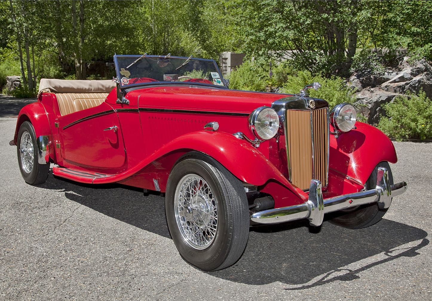 The ex-Lee Majors 1953 MG TD Four-Seater Coachwork by J.S. Inskip ...