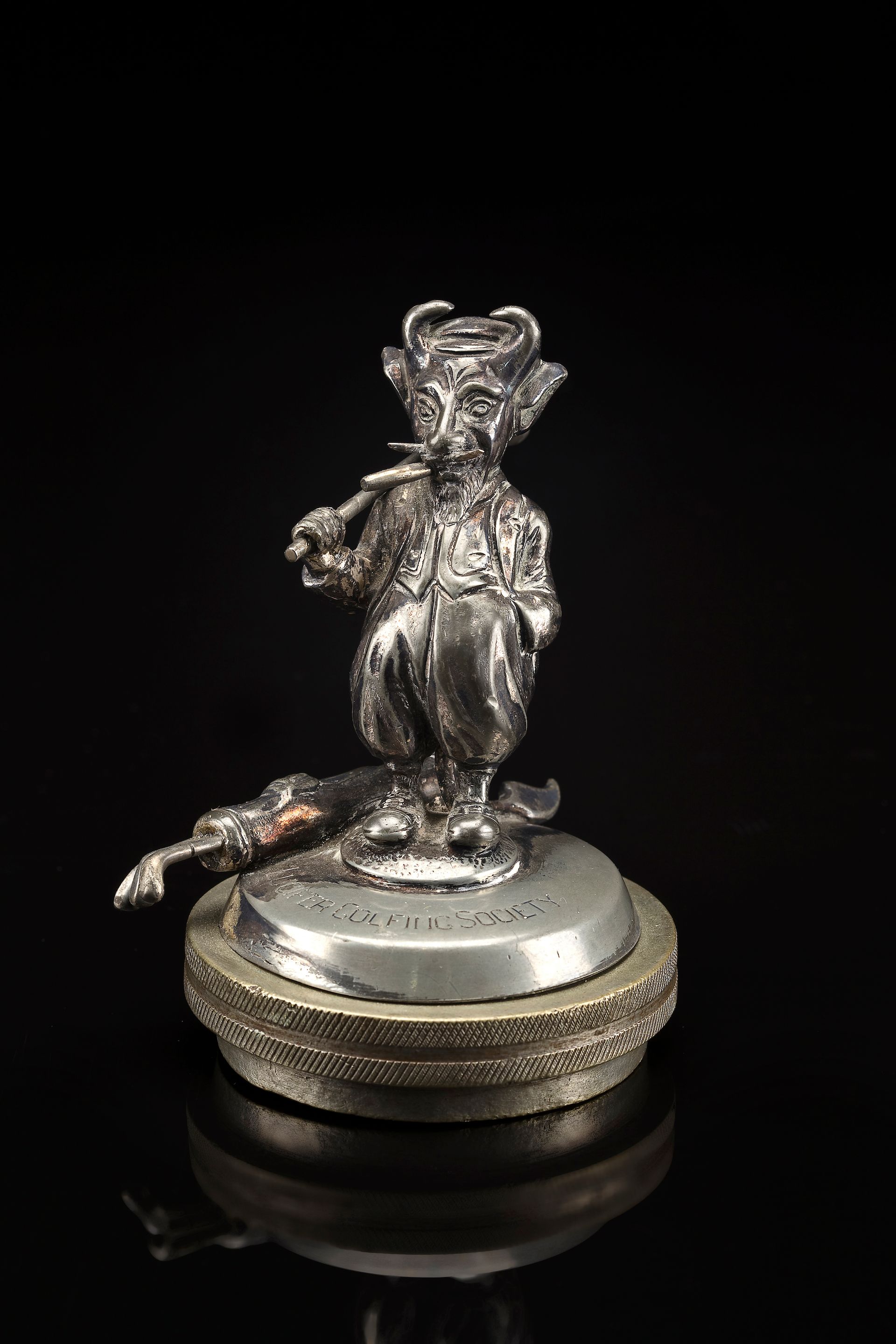 Bonhams Cars : A rare Lucifer Golfing Society mascot, British 1930s,