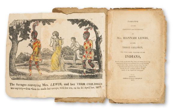 Bonhams : LEWIS, HANNAH. Narrative of the Captivity and Sufferings or ...