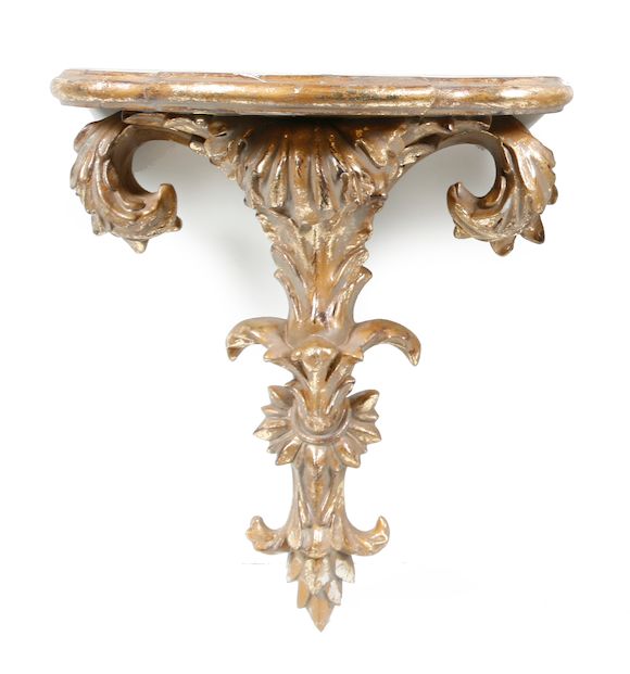 Bonhams : A pair of Renaissance style giltwood brackets in the Italian ...