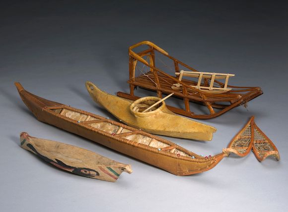 Bonhams : Six Eskimo and Northwest Coast models
