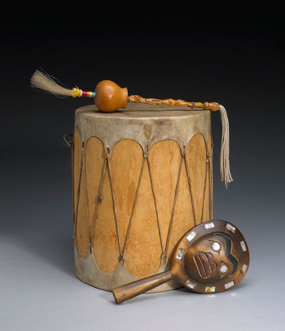 Bonhams : Three Native American musical instruments