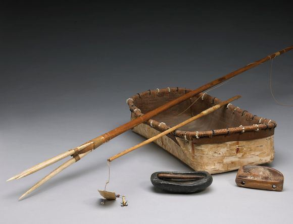 Bonhams : A grouping of Native Alaskan utilitarian items