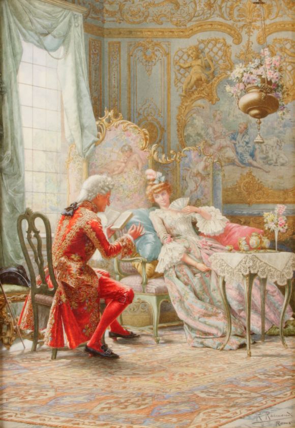 Bonhams : Roberto Raimondi (Italian, 1877-1961) Storytelling 22 1/4 x ...