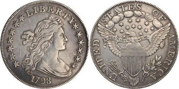 Bonhams : 1798 1 Heraldic Eagle Misoriented Star Reverse